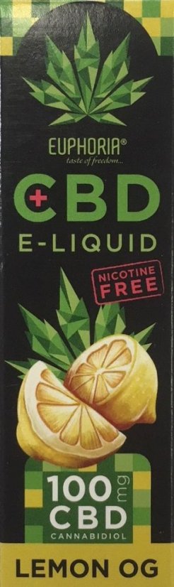 Euphoria CBD Liquid Lemon OG 10ml, 100mg CBD