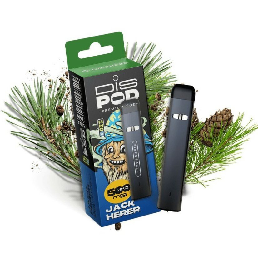 Czech CBD HHC Vape Pen disPOD Jack Herer 500 mg, (0,5 ml)