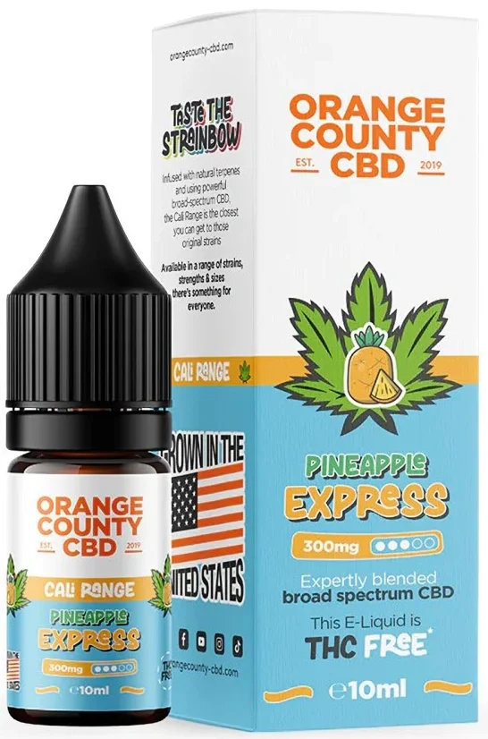 Orange County CBD E-líquido Pineapple Express, CBD 300 mg, 10 ml