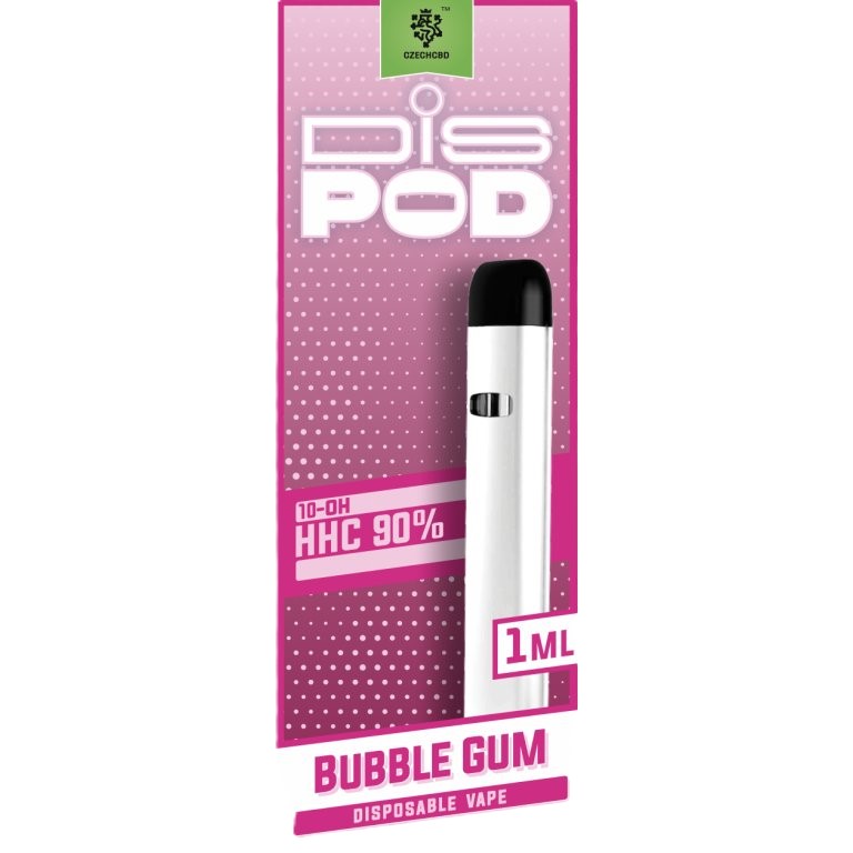 Czech CBD 10-OH-HHC Vape Pen disPOD Bubble Gum, 90 % 10-OH-HHC, 1 мл