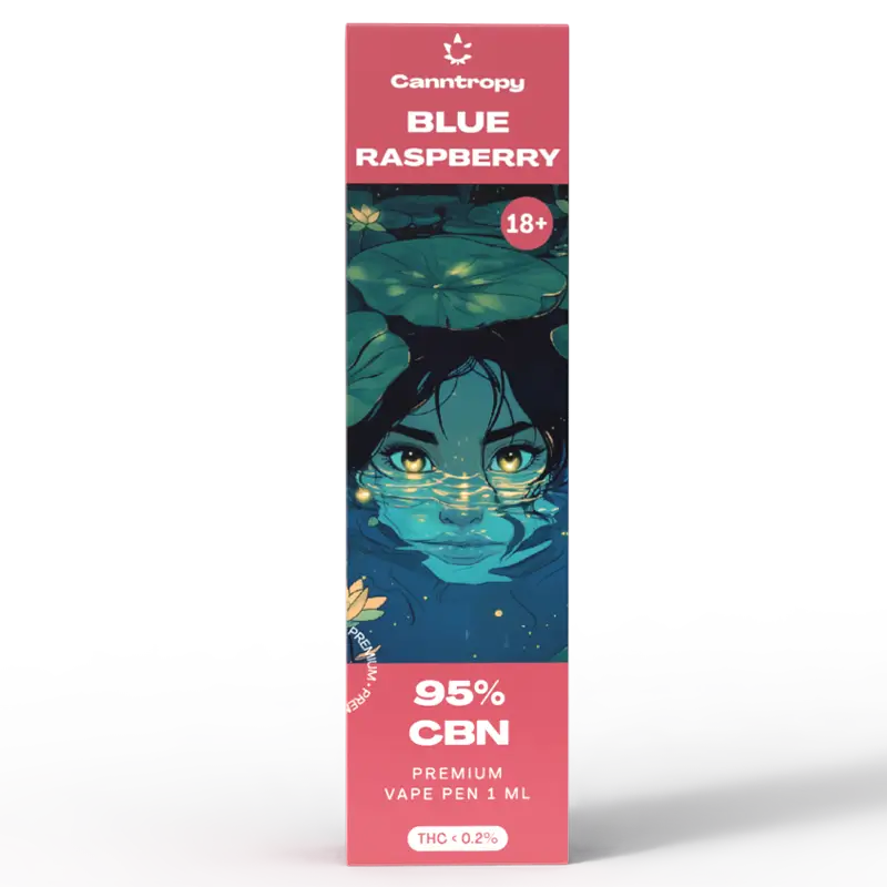 Canntropy CBN Vape Pen Blue Raspberry, 95 % CBN, 1 мл