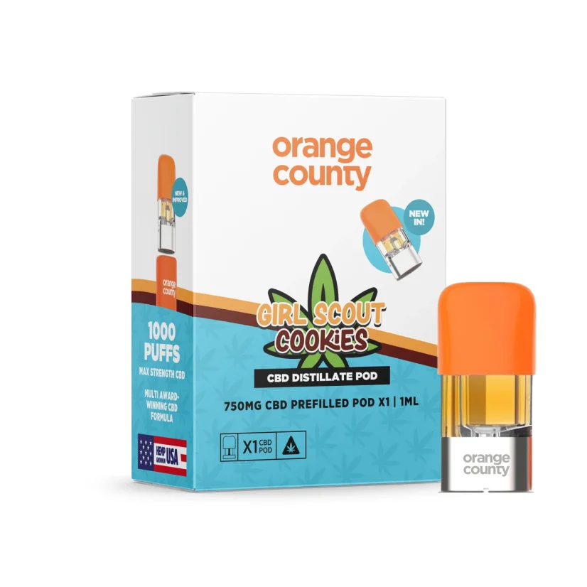 Orange County CBD Prefilled Pod Girl Scout Cookies, 1 ml