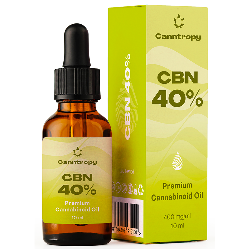 Canntropy CBN Dầu Cannabinoid cao cấp - 40 % CBN, 400 mg/ml, 10 ml