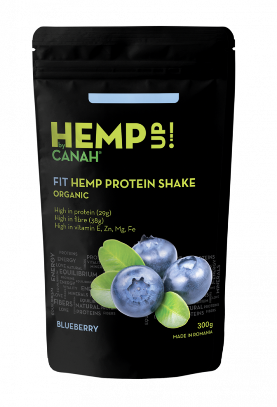 Hemp Up! Fit shake - Borówka 300g