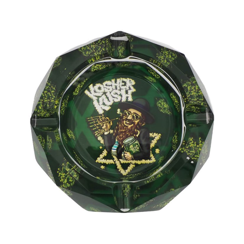 Best Buds Crystal Ashtray with Giftbox Kosher Kush