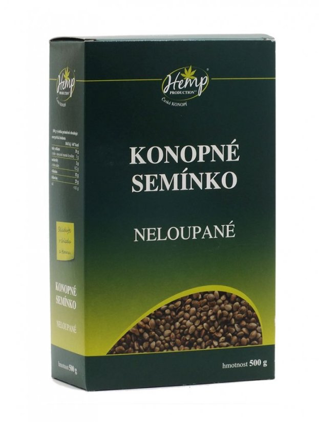 Hemp Production Hemp seed, unpeeled 500g