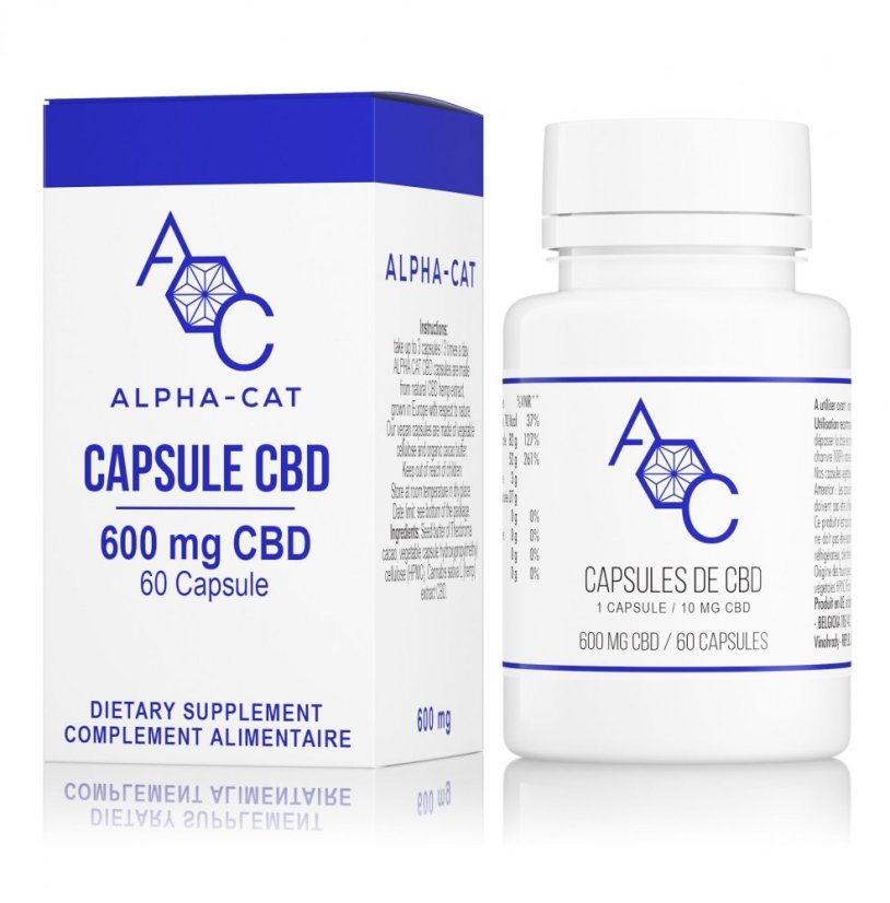 Alpha-CAT CBD Capsules 20x10mg, 200 mg