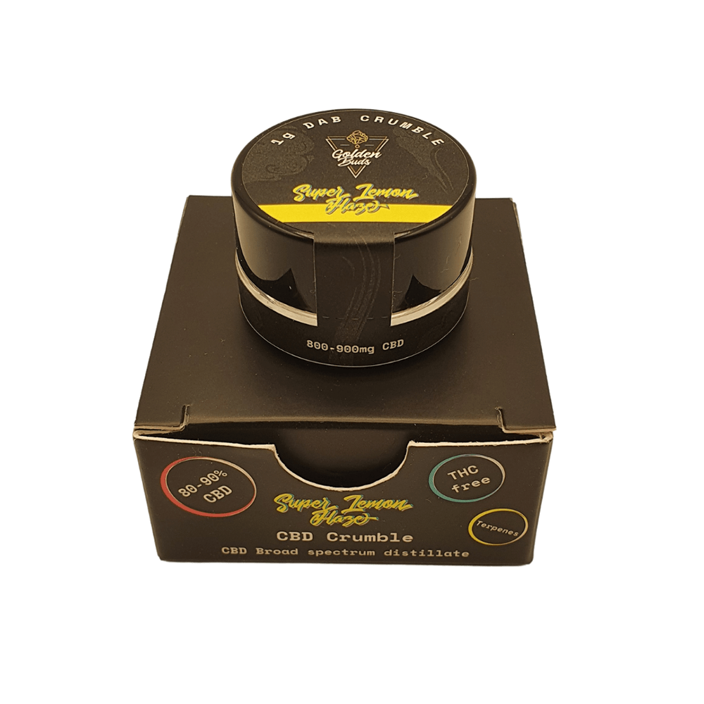 Golden Buds Super Lemon Haze Crumble 80%, 800 mg de CBD, 1 g