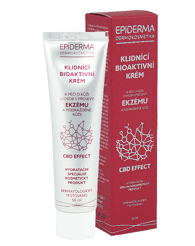 Epiderma kem CBD hoạt tính sinh học với sự hiện diện của bệnh chàm 50ml