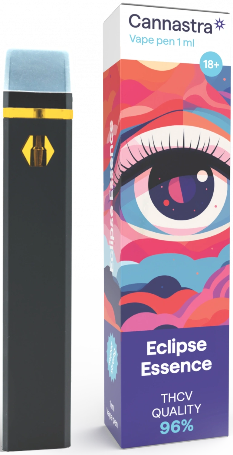 Cannastra THCV Disposable Vape Pen Eclipse Essence, THCV 96% quality, 1 ml