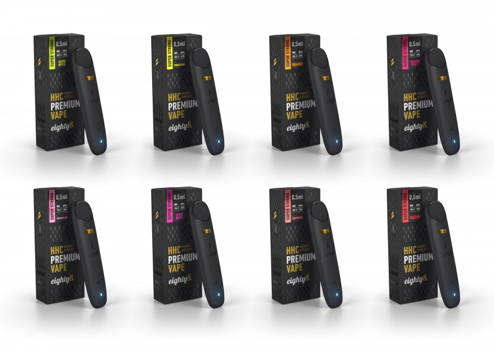 Eighty8 Super Strongs Vapes, HHC / THCP / HHCP, All in One Set - 8 ...