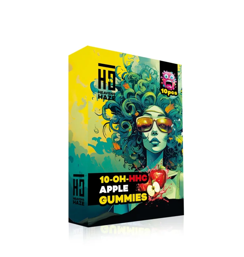Heavens Haze 10-OH-HHC Gummies Apple, 10 szt. x 40 mg, 400 mg 10-OH-HHC