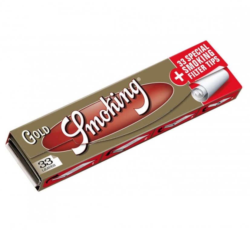 Kertas Rokok King Size - Gold Slim dengan filter