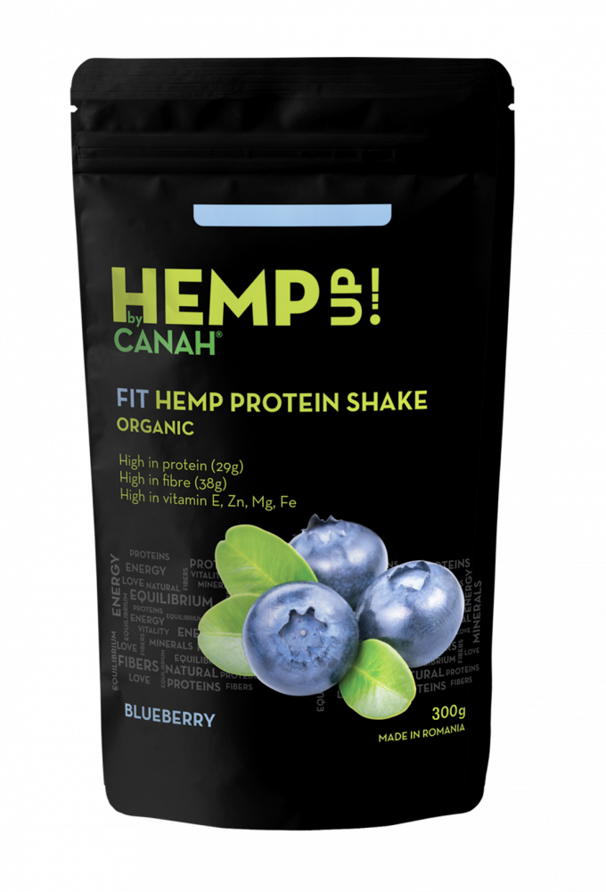 Hemp Up! Fit shake - Borówka 300g