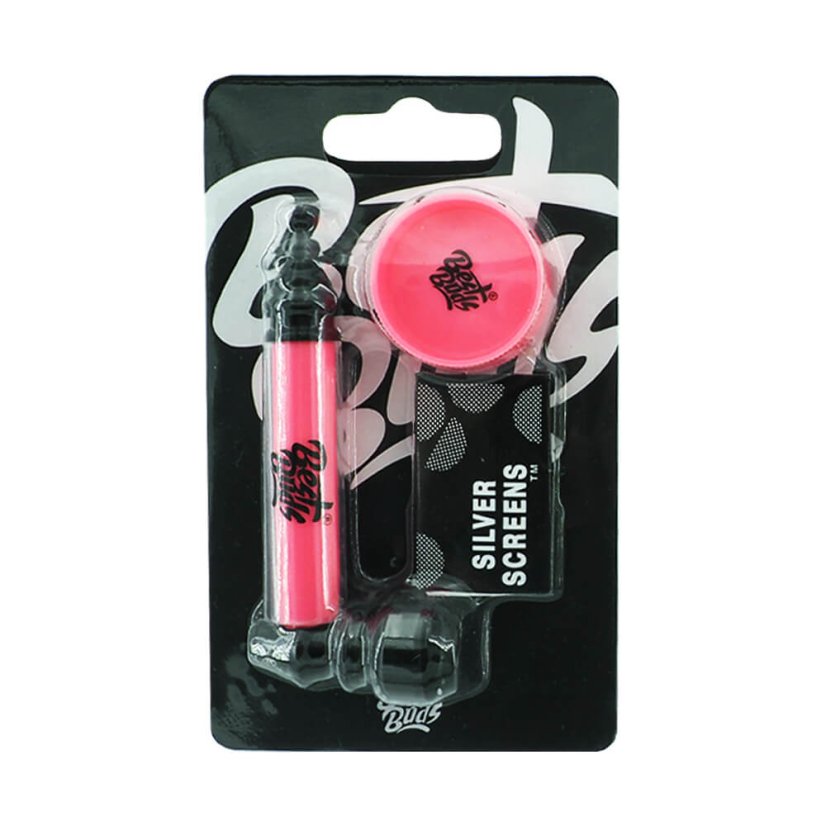 Best Buds Pipsy Metal Pipe with Mini Grinder, 4 colors