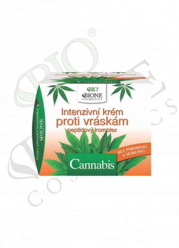 Bione Intensive Anti-Falten-Creme CANNABIS mit Peptiden, Ceramiden und ...